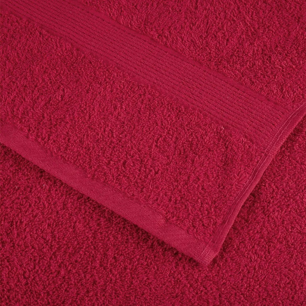Premium ručníky SOLUND 10 ks červené 80 x 200 cm 600 g/m² 137412