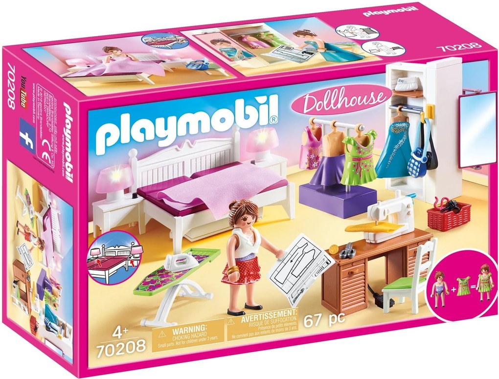 Stavebnice playmobil ložnice s šicím strojem