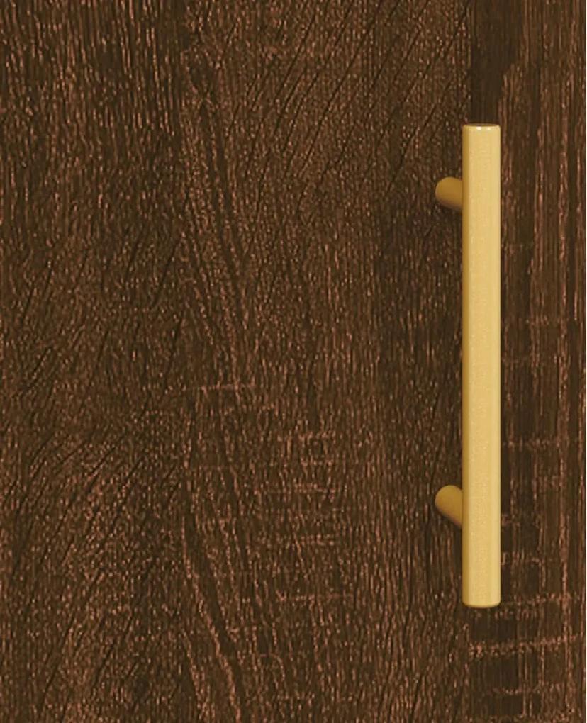 vidaXL Skříň highboard 34,5 x 34 x 180 cm kompozitní dřevo [3198778] Barva: bílá s vysokým leskem