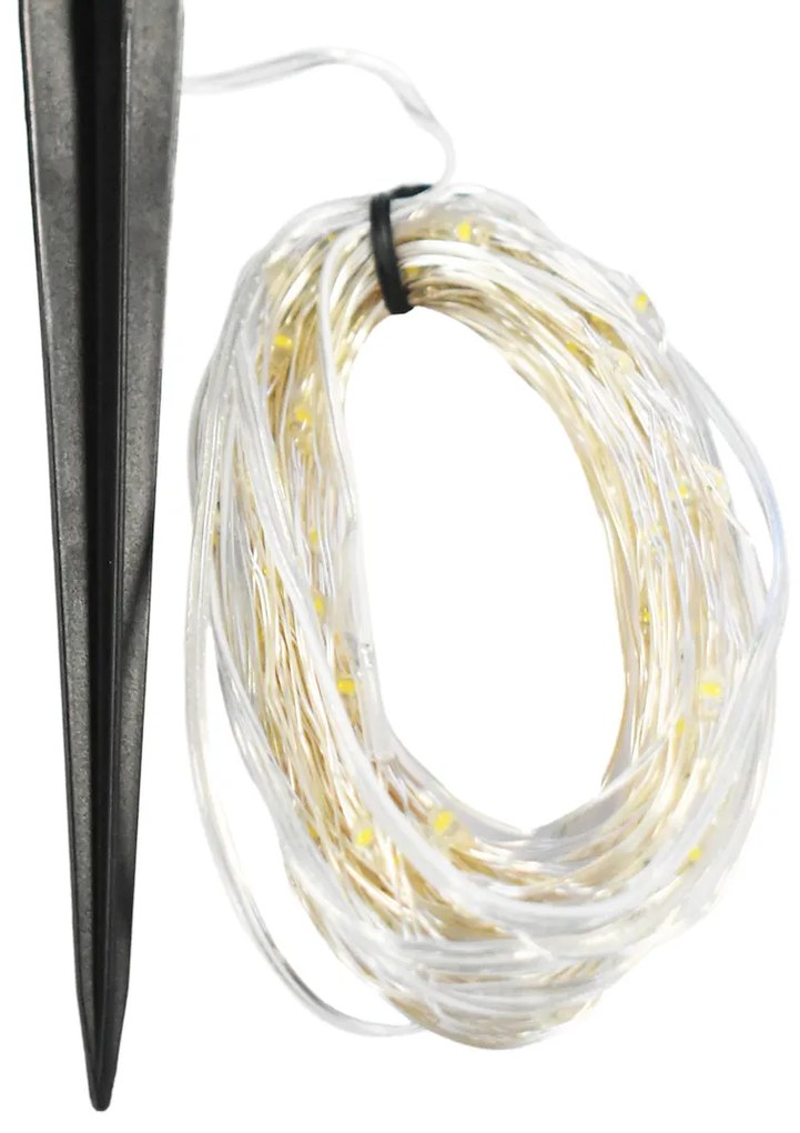 Solární LED světelný řetěz Micro, 15m