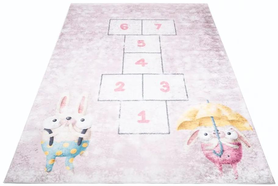 Dětský koberec s motivem zvířátek a her školka Šířka: 140 cm | Délka: 200 cm