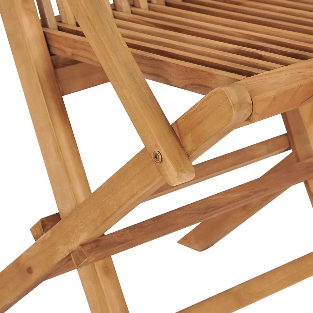 Skládací zahradní židle 2 ks masivní teakové dřevo,  315443