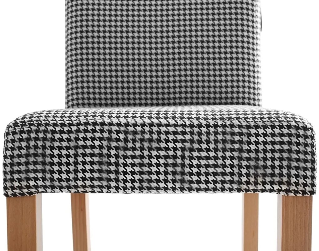 Nordic Design Černobílá látková barová židle Wilson 87 cm