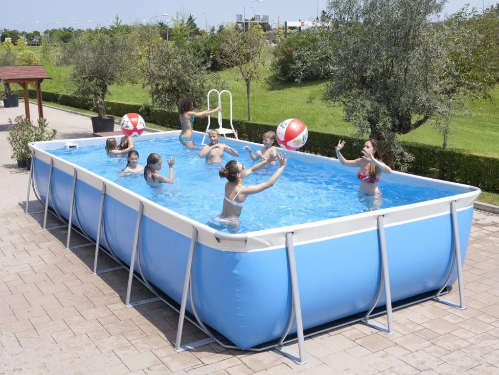 Technypools Bazénový set CALIFORNIA 650 6,96 x 4,00 x 1,25 m (0608K) Barva: šedá