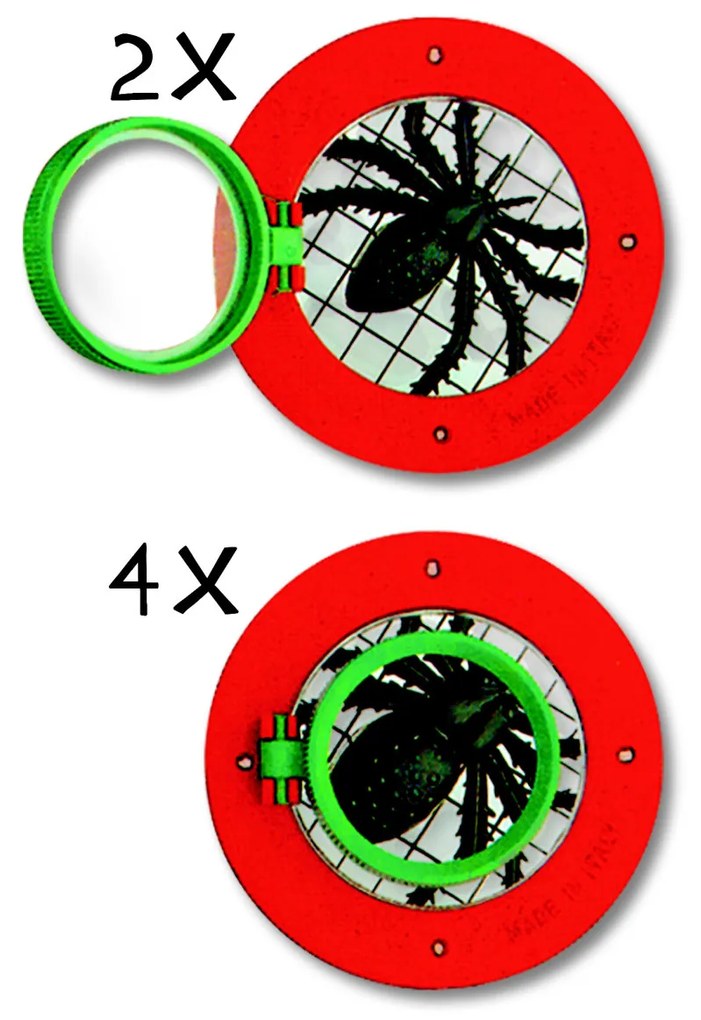 Navir - kelímek na pozorování hmyzu a přírodnin s dvojitou lupou