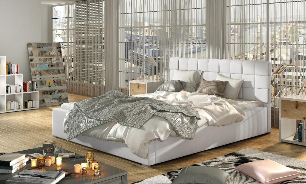 Grand postel 160x200 + kovový rošt/plynové písty/úložný prostor Materiál / Dekor: Soft 11