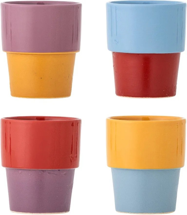 Kameninové šálky v sadě 4 ks na cappuccino 150 ml Ewan – Bloomingville