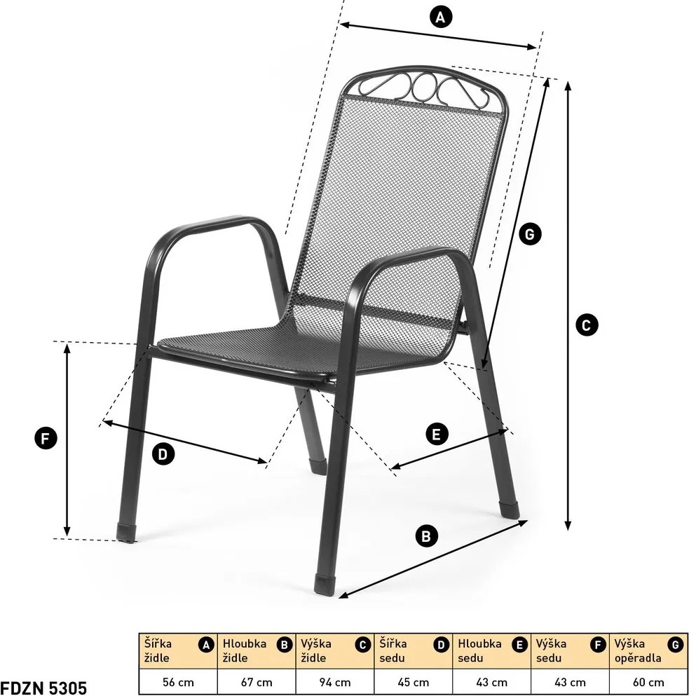 Zahradní židle FIELDMANN FDZN 5305