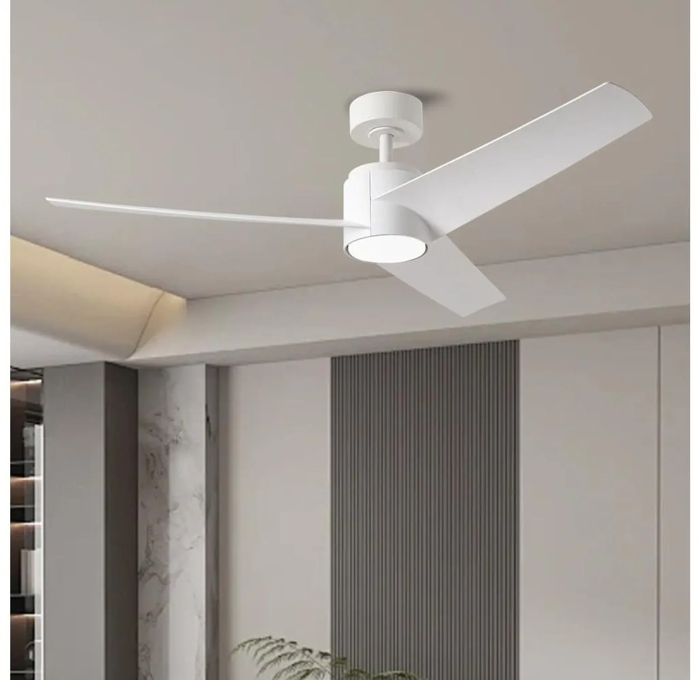 ZEVENTI - LED Stropní ventilátor ORVIETO LED/18W/230V Wi-Fi Tuya bílá + DO