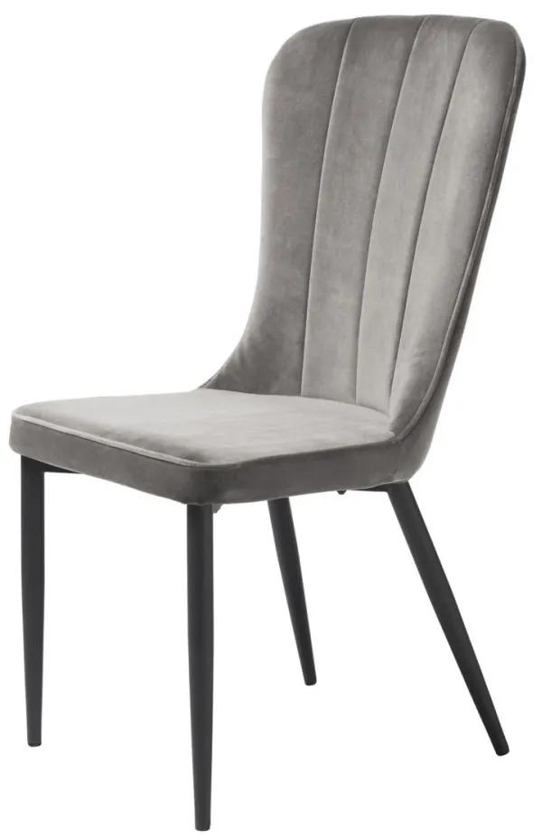 Designová židle Kendall šedý samet