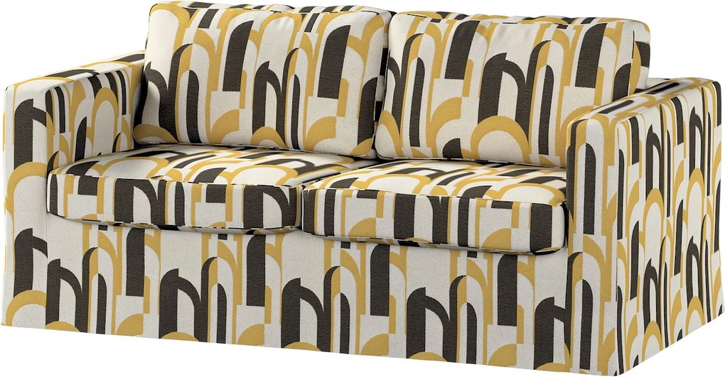 Potah na pohovku IKEA  Karlstad 2-místná , nerozkládací, dlouhý barva vícebarevná látka pletený vzor, vzorované