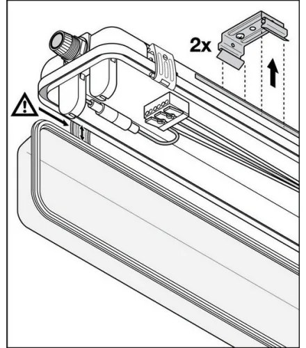 Zářivka LEDVANCE Damp Proof 1200mm IP65 G13 pro LED trubici T8