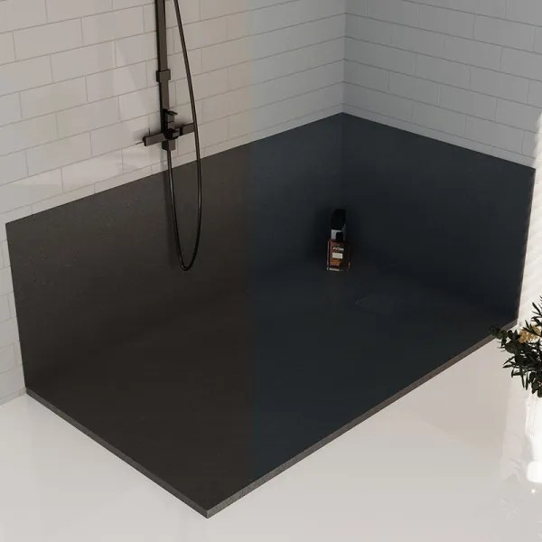 BPS-koupelny Obdélníková akrylátová sprchová vanička HYD-OSV-RIKO 120x80 černá