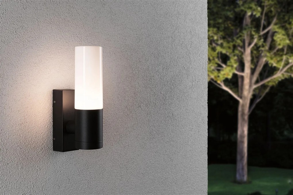 P 94787 Venkovní nástěnné svítidlo Tralia IP44 65x133mm max. 10W 230V antracit hliník - PAULMANN
