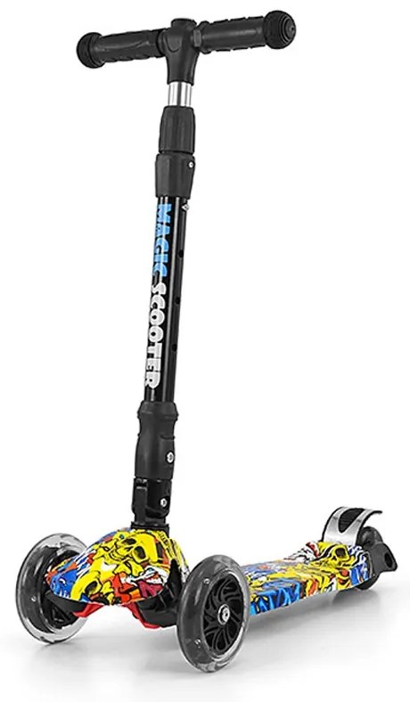 Dětská koloběžka Milly Mally Magic Scooter graffiti