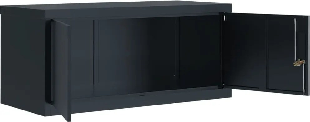 Kartotéka antracitová 90 x 40 x 240 cm ocel 3188333