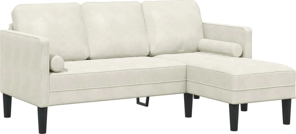 Set pohovek 2 ks Krémová Polyester 3329272