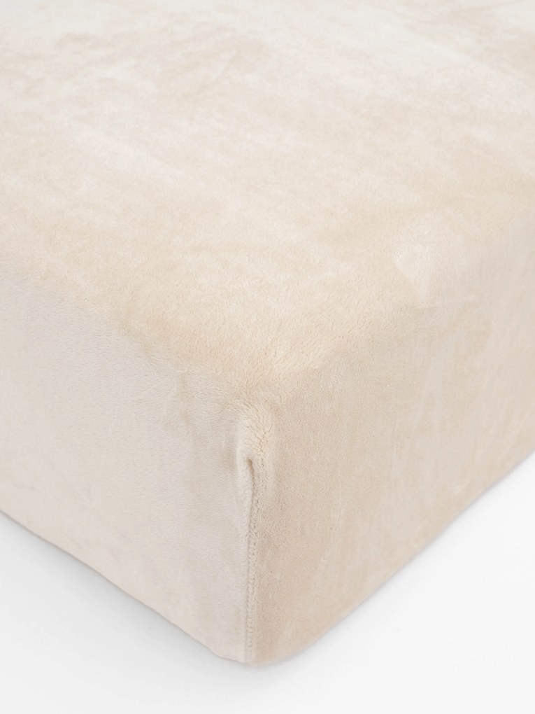 MK Lůžkoviny Prostěradlo mikroplyš Deluxe 140 × 200 cm – mandlové
