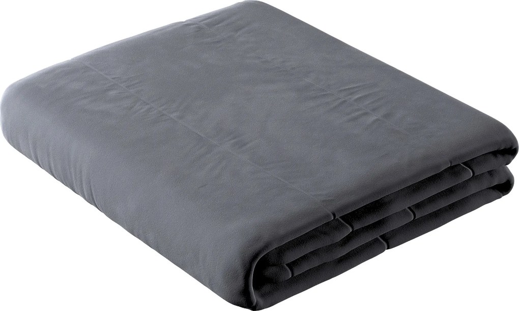 Sametový přehoz Velvet barva šedá látka lesklé, sametová