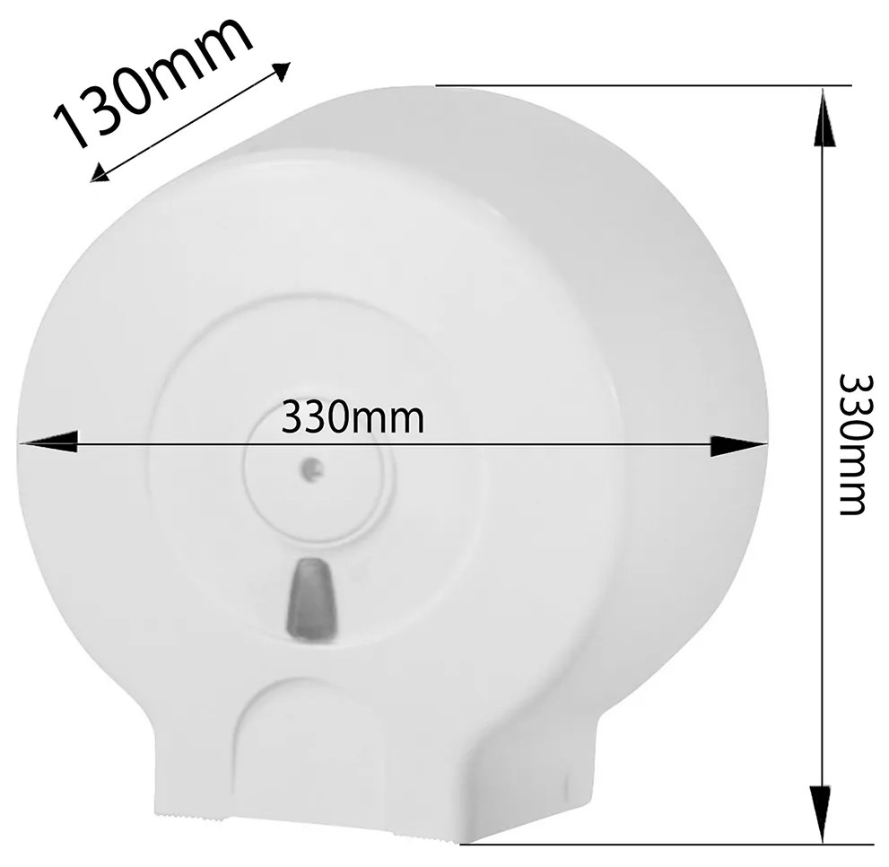 Aqualine, Zásobník na toaletní papír do průměru 29cm, ABS bílá, 608
