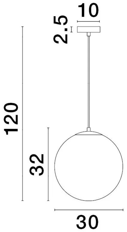Nova Luce Závěsné svítidlo JIAN mosazný zlatý kov a bílé sklo s přechody E27 1x12W