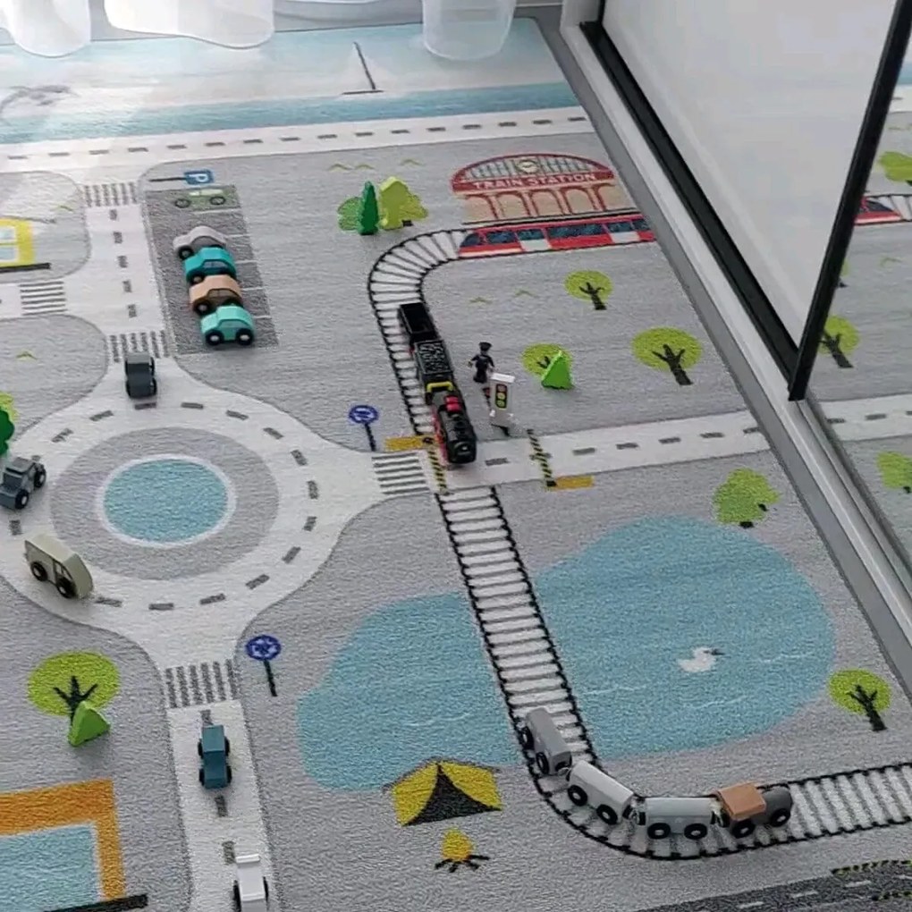 Ayyildiz, Dětský kusový koberec Play 2902 grey, 100x150, vícebarevná, dětský pokoj