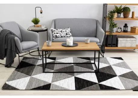 koberec ALTER Rino trojúhelníky šedá velikost 160x220 cm | krásné koberce cz