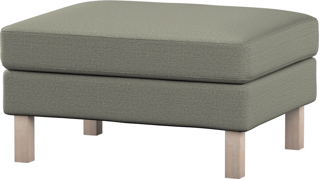 Potah na podnožku IKEA Karlstad barva šedá látka pletený vzor