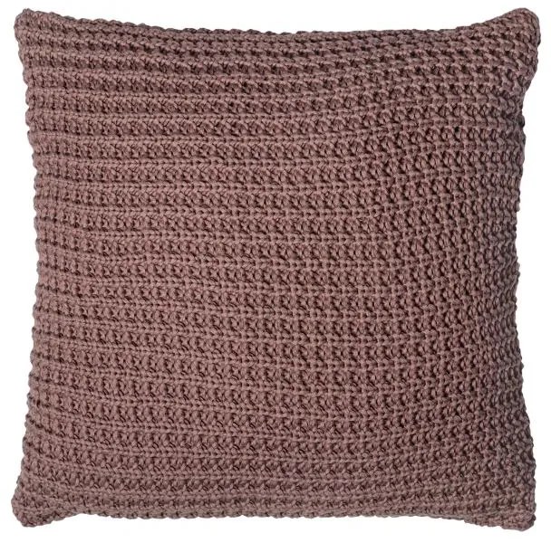 SCANquilt pletený povlak TOPAZ oka kakaová 45 x 45 cm