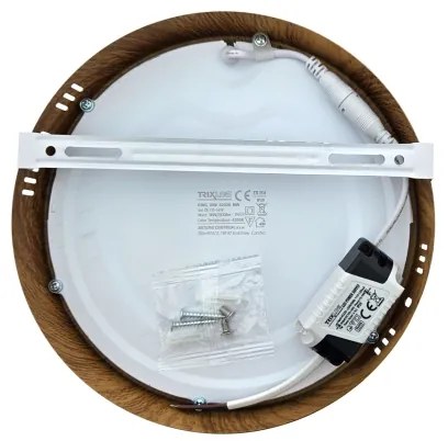 LED Stropní svítidlo RING LED/18W/230V 4200K pr. 21 cm hnědá