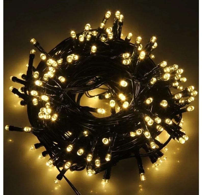Vnitřní LED vánoční řetěz - teplá bílá, 21m, 210 LED