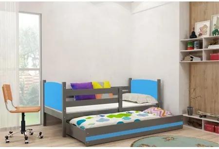 Dětská postel s výsuvnou postelí TAMI 200x90 cm Bílá Bílá