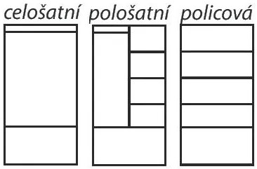 HP-Nábytek Skříň Alfa 2D Grand BUK ROZMĚR: (š/v/h) 95 x 185 x 55 cm celošatní
