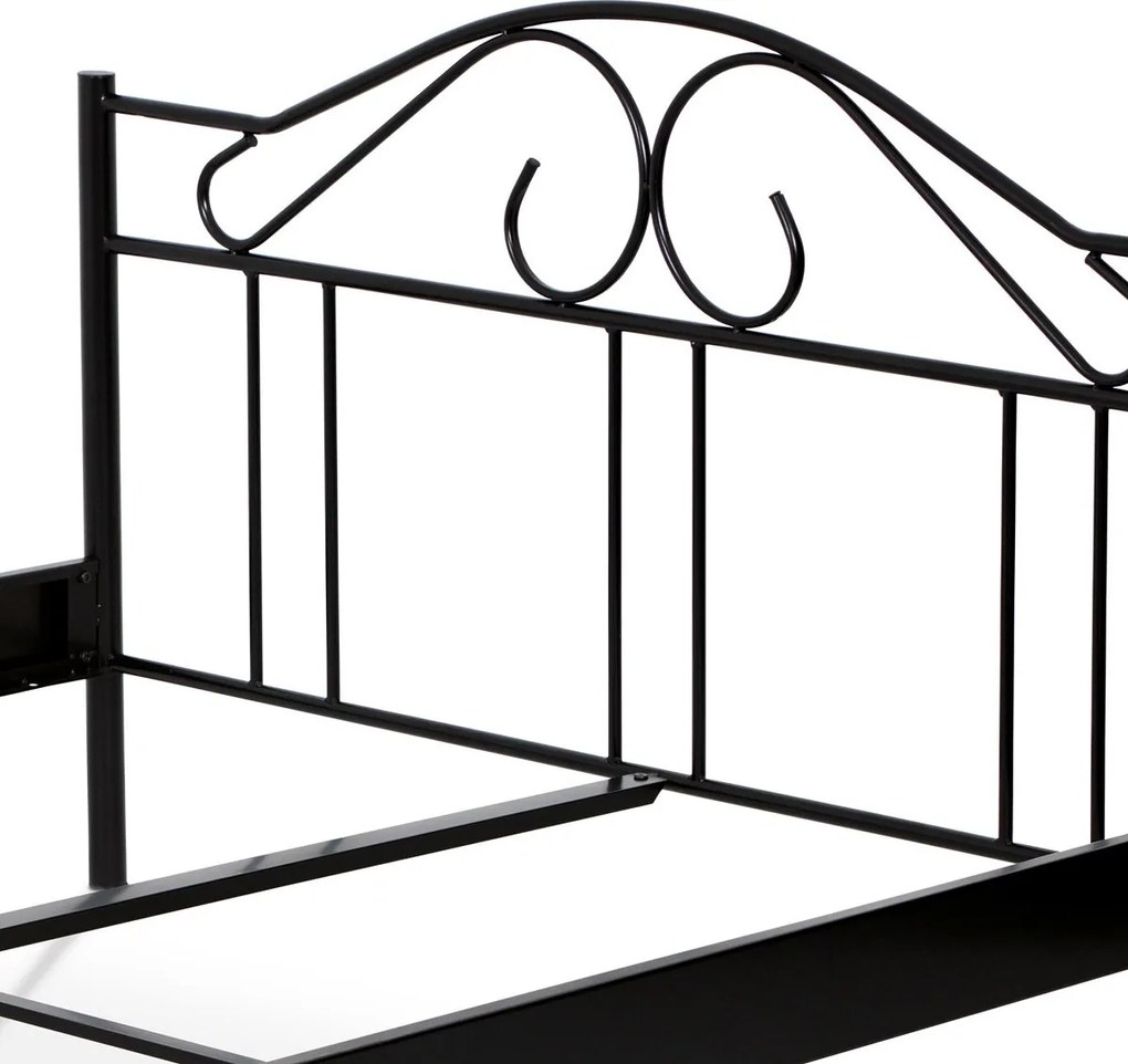 Autronic Kovová postel BED-1909 BK, 140x200, černá