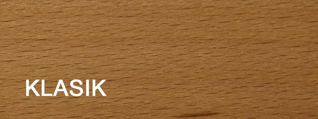 Krajča Jednolůžková postel z masivu Monika 120 x 200 cm Povrchová úprava: Černá, Druh dřeva: Dub