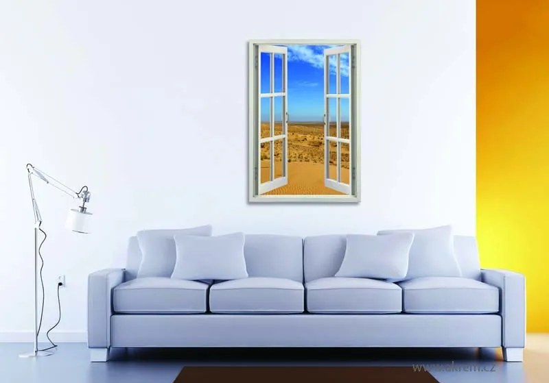 Xdecor Poušť 2 (80 x 62 cm) - Okno dekorace