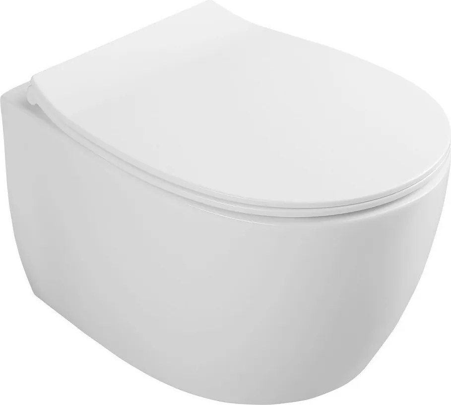Isvea Isvea, SENTIMENTI závěsná WC mísa, Rimless, 36x51cm, bílá, 10AR02014