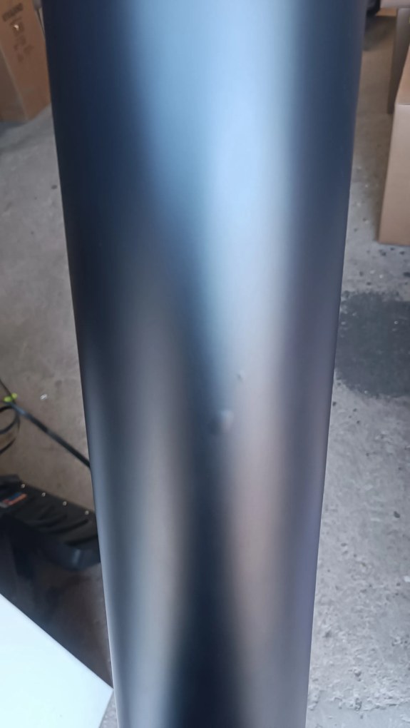 Váza DIRETO, sklolaminát, výška 80 cm, černý mat