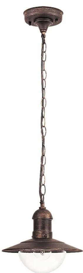 Brilagi - Venkovní závěsné svítidlo MOLDE 1xE27/60W IP44 bronzová/patina 63027