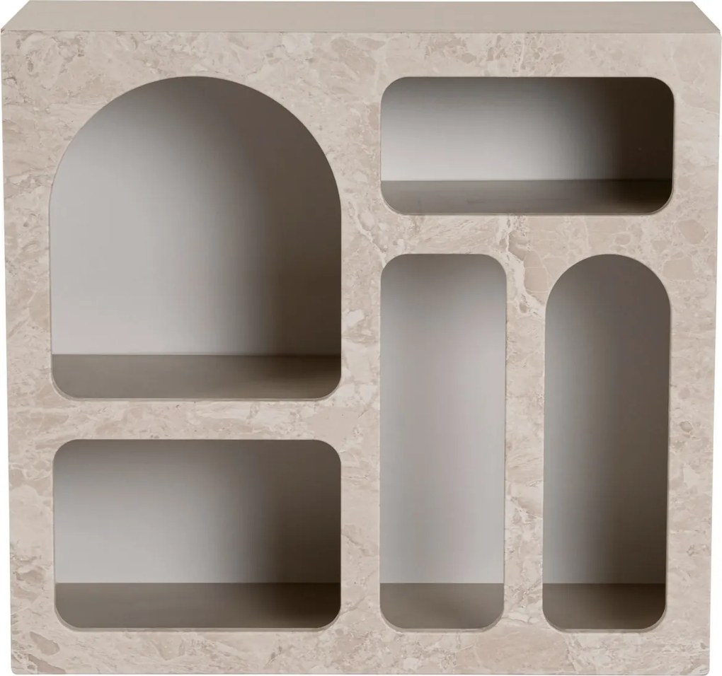 Konzolový stolek BELUNO, travertine/béžová