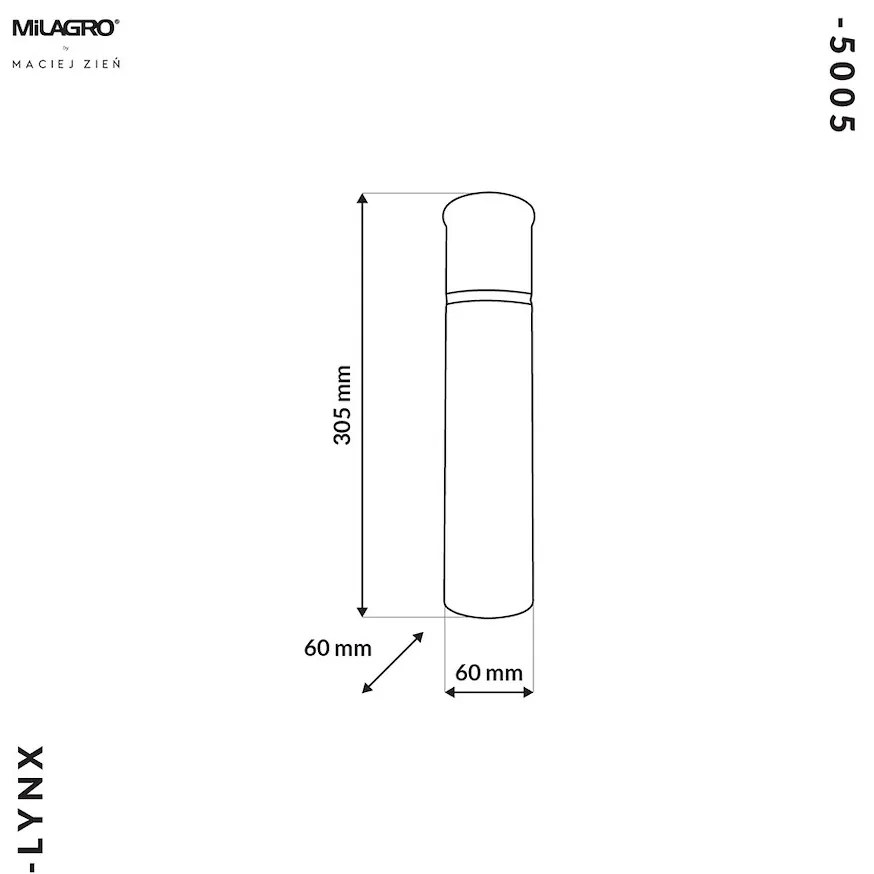 Stropní svítidlo Lynx, 1x zlaté/černé kovové stínítko