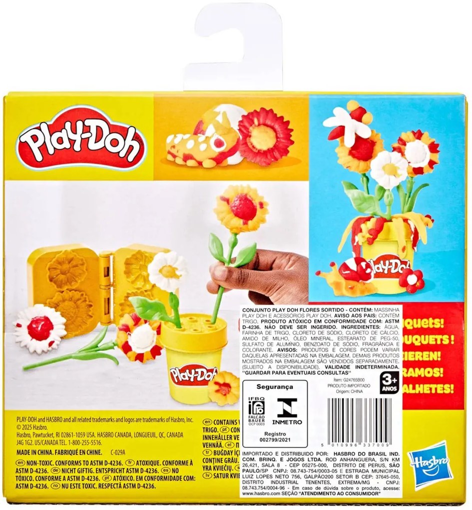 HASBRO PLAY-DOH Malé květinky kreativní set modelína s nástroji 2 druhy 14g2476