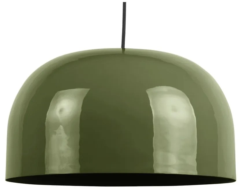 Zelené závěsné svítidlo s kovovým stínidlem ø 40 cm Dome – Leitmotiv