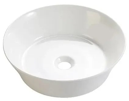Bathco 4087 - Umyvadlo na desku VOLTA pr. 42 cm porcelán/bílá