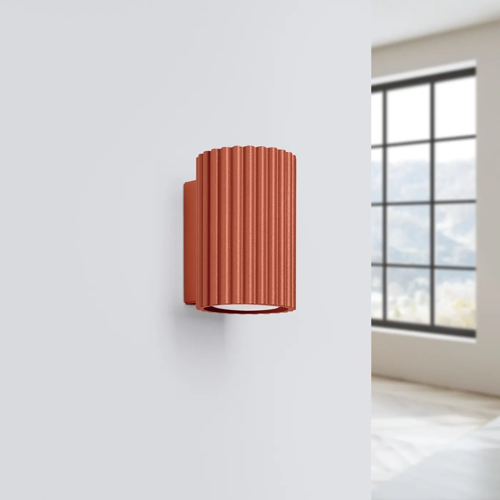 Sollux Lighting Nástěnné svítidlo KARBON 10 červený okr