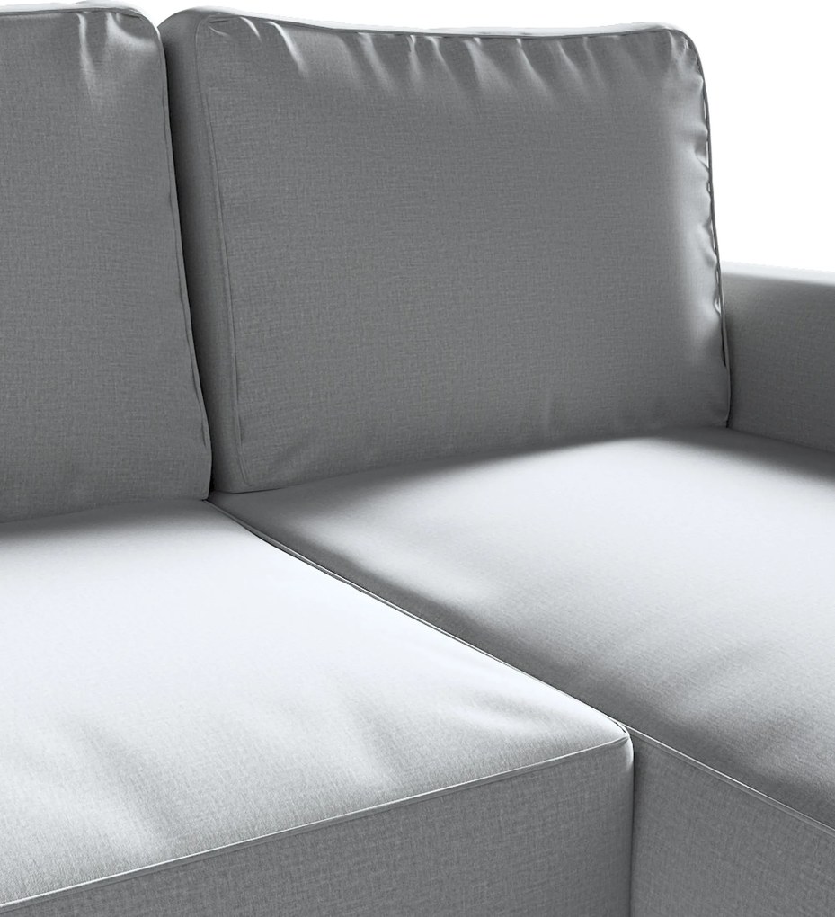 Potah na pohovku IKEA Backabro rozkládací se šezlongem barva šedá látka sametová