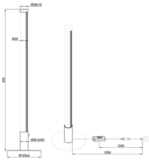 Reality - LED Stmívatelná stolní lampa SMARAGD LED/6W/230V 3000-6000K Wi-Fi