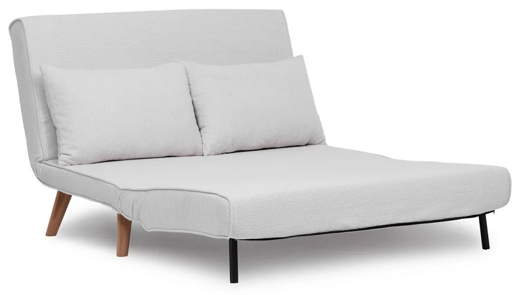 Designová rozkládací pohovka Felicitas II 120 cm krémová