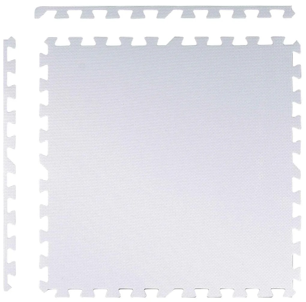Ricokids pěnová podložka puzzle 60x60 cm 4 ks broskvová a bílá pro děti