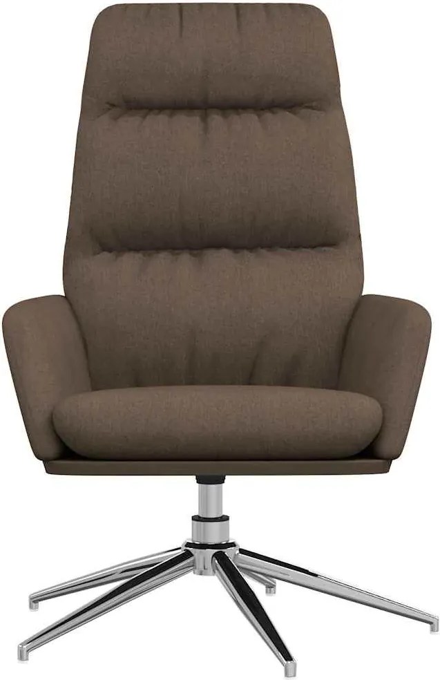 Relaxační křeslo taupe textil 341139